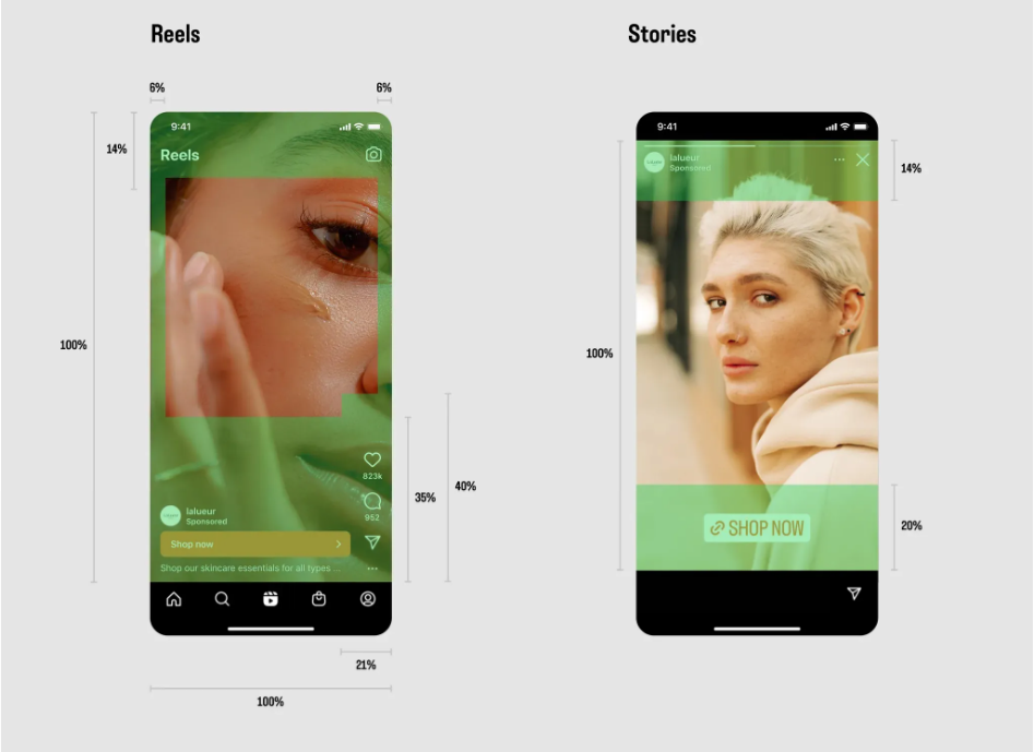 Instagram広告クリエイティブのコツ｜テキストオーバーレイとセーフゾーンについて - リスティング広告運用代行｜カルテットコミュニケーションズ
